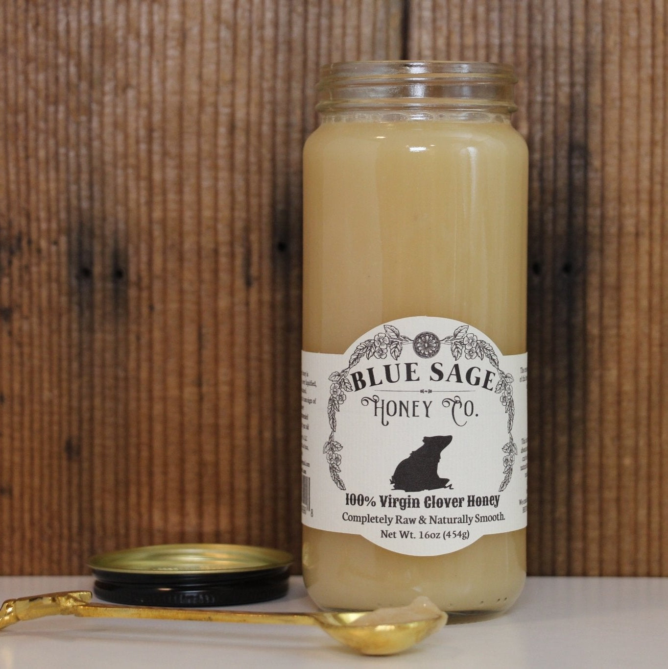 Blue Sage Honey Co. 100% Virgin Clover Honey - Unfiltered Raw Creamed ...